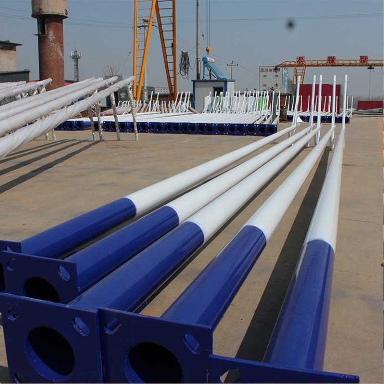 Q235 Steel Solar Street Light Poles 6-12Meter - Entelechy energy