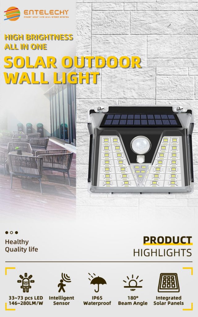 Lens Integrated Solar Wall Light BST-SWL-19/20 - Entelechy energy